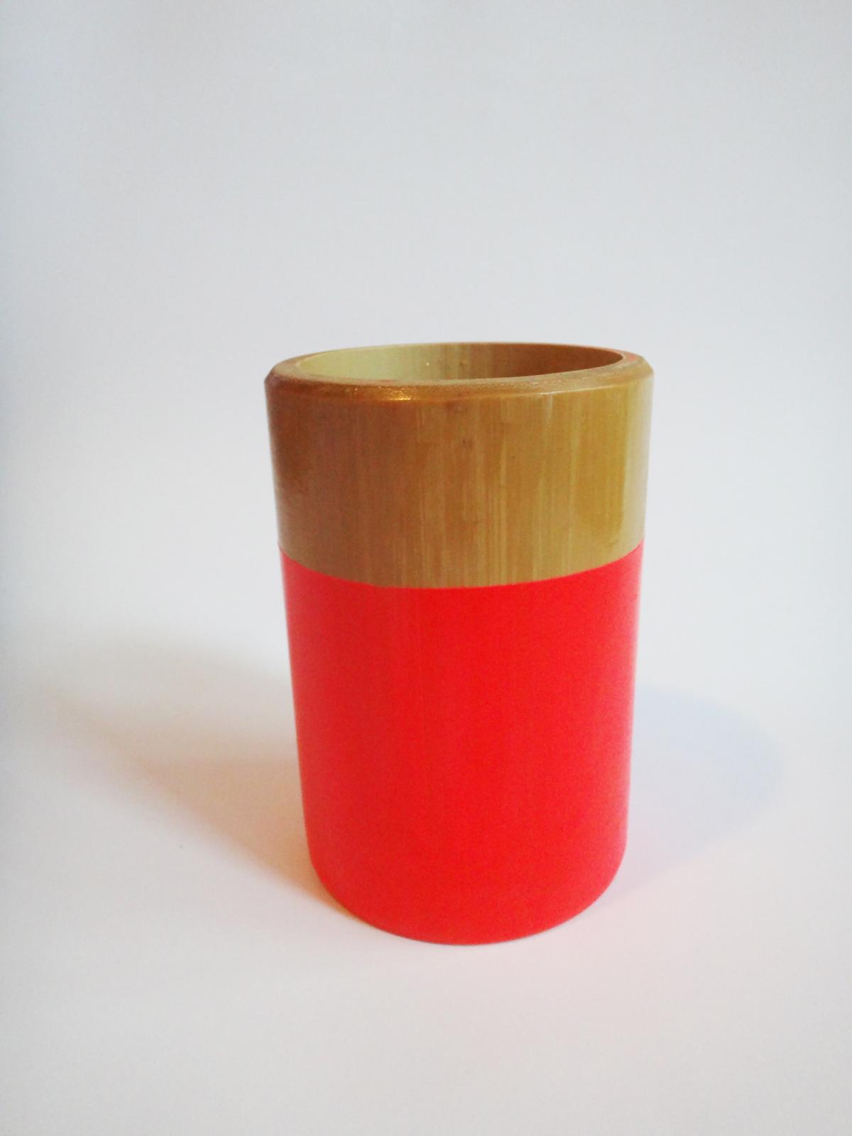 Bamboo Base In Neon Colors Orange And Pink on Luulla